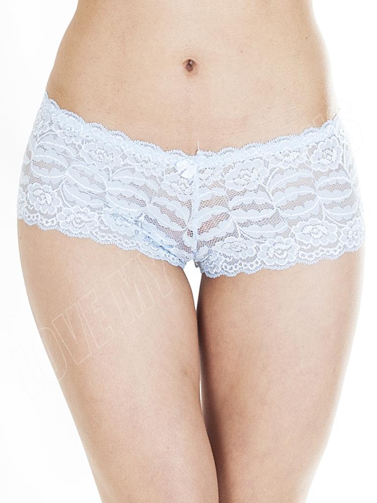 New Womens Ladies Floral French Lace Boxers Boxer Shorts Underwear
