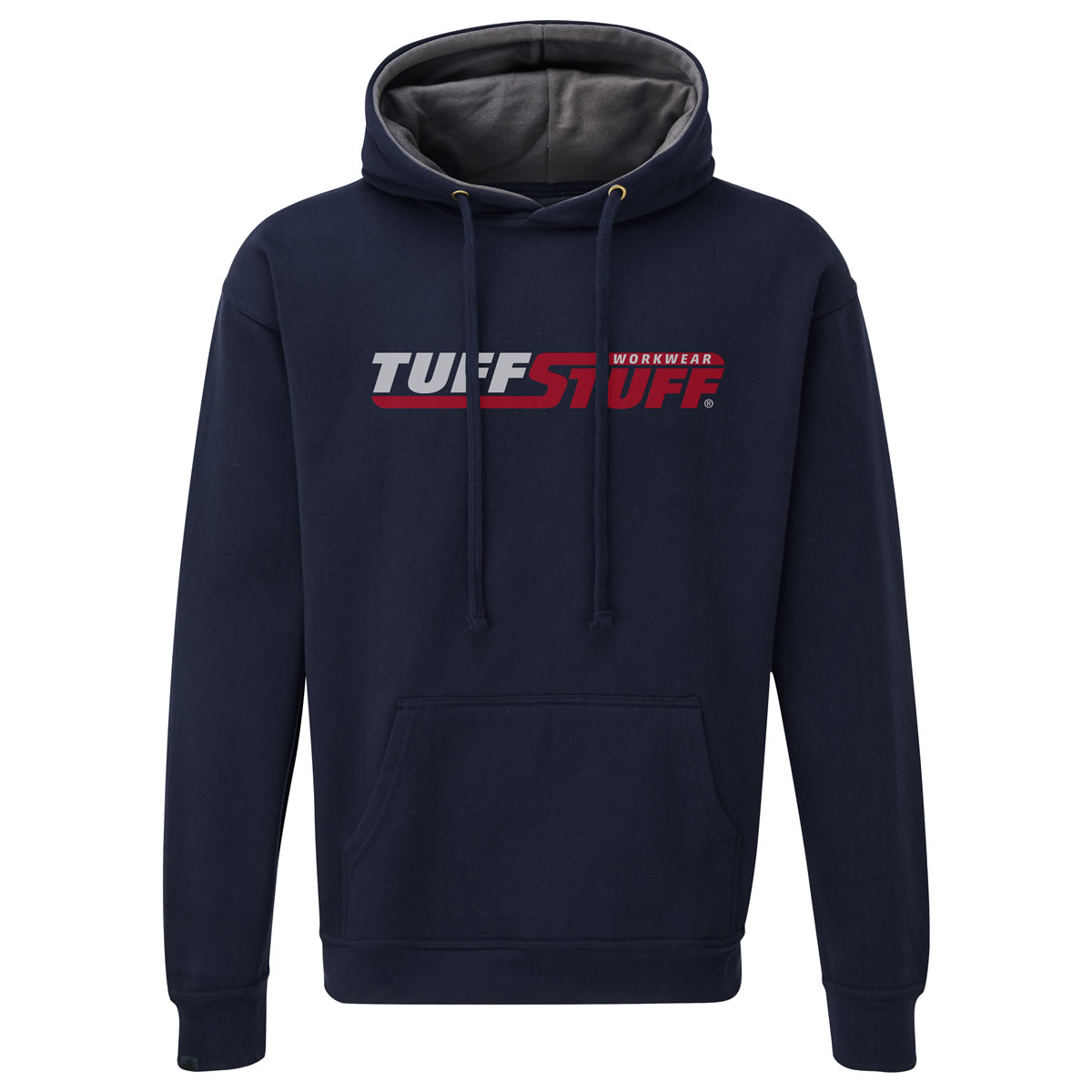 Tuffstuff Logo Hoodie Lined Hood Pouch Pocket Comfort Heavy weight Mens ...