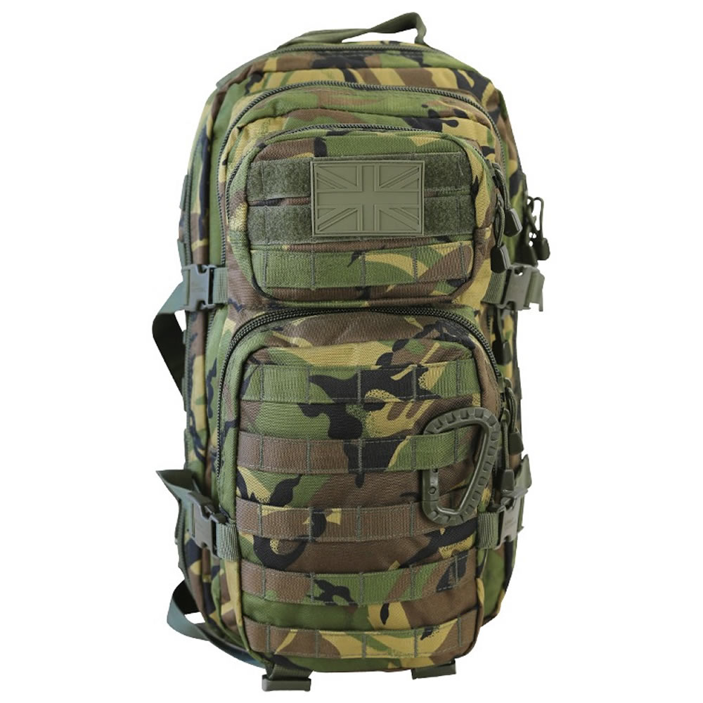 Kombat UK Small Molle Assault Pack 28 Litre Cadet Bag Rucksack Backpack ...