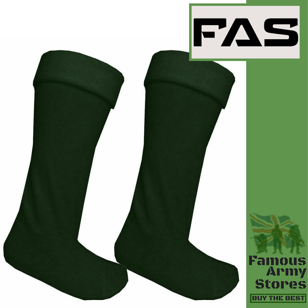 Mens Wellie Warmer Fleece Wellington Boot Socks Liners Thermal Size UK ...