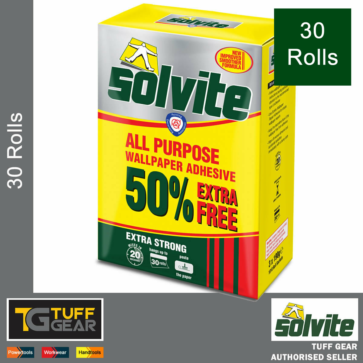 Solvite All Purpose Wallpaper Paste Extra Strong Adhesive Repair ...