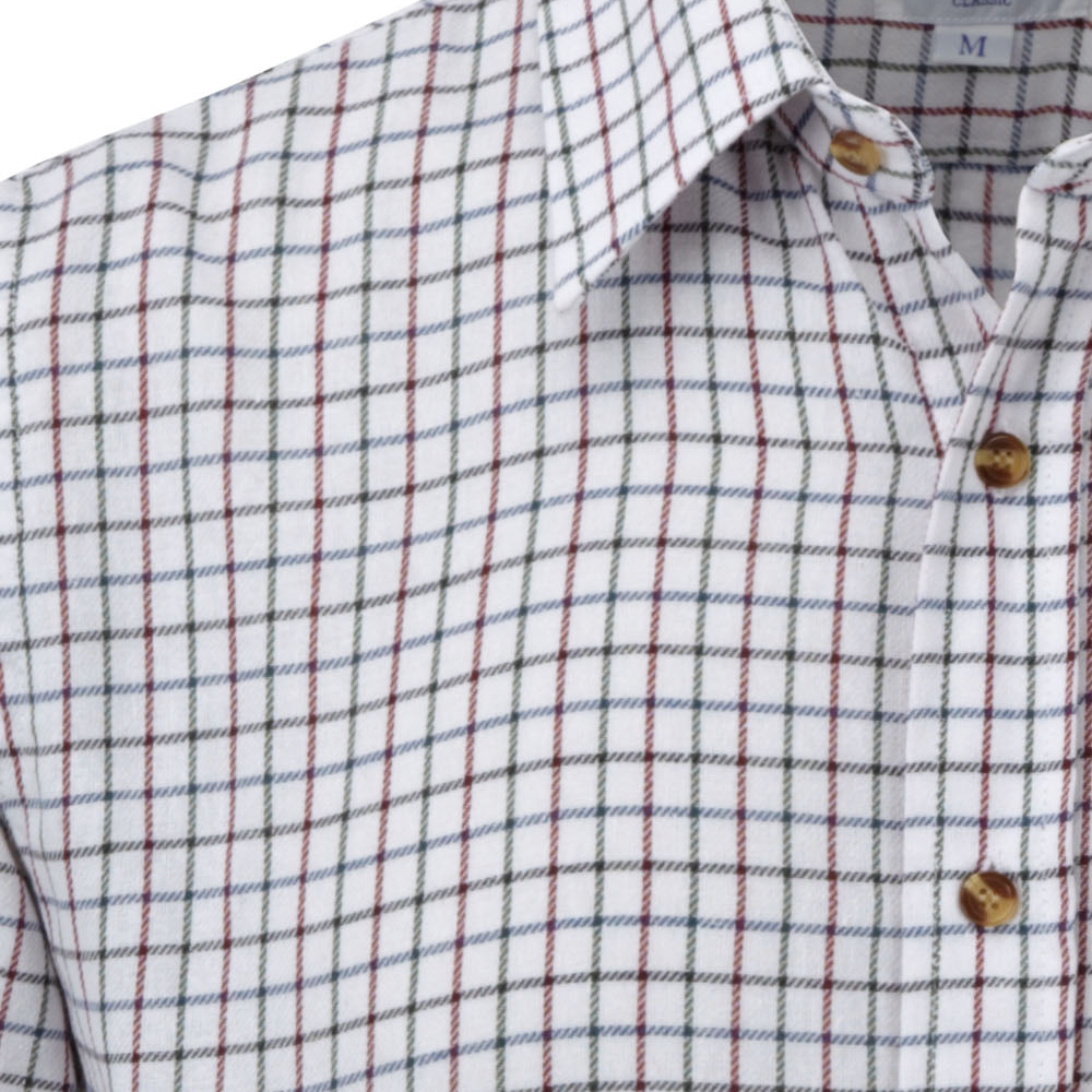 Fort Country Genuine Tattersall Country Check Shirt Mens Smart Work ...