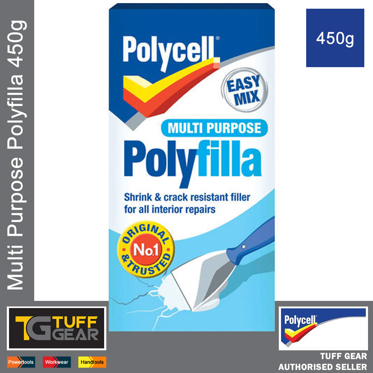Polycell Multi Purpose Filler Powder or Ready Mixed Polyfilla One Hour ...