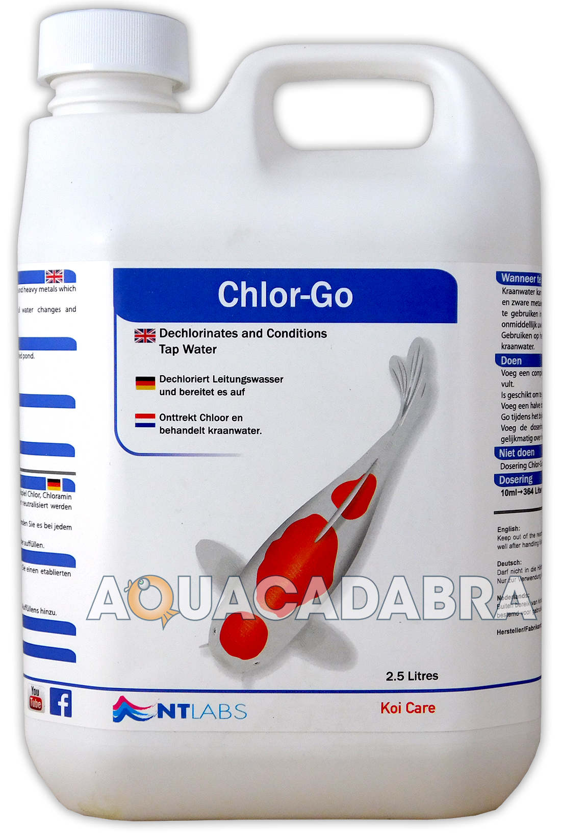 NT Labs Chlor-Go Tap Water Chlorine Remover Aqua Safe Garden Pond Fish ...