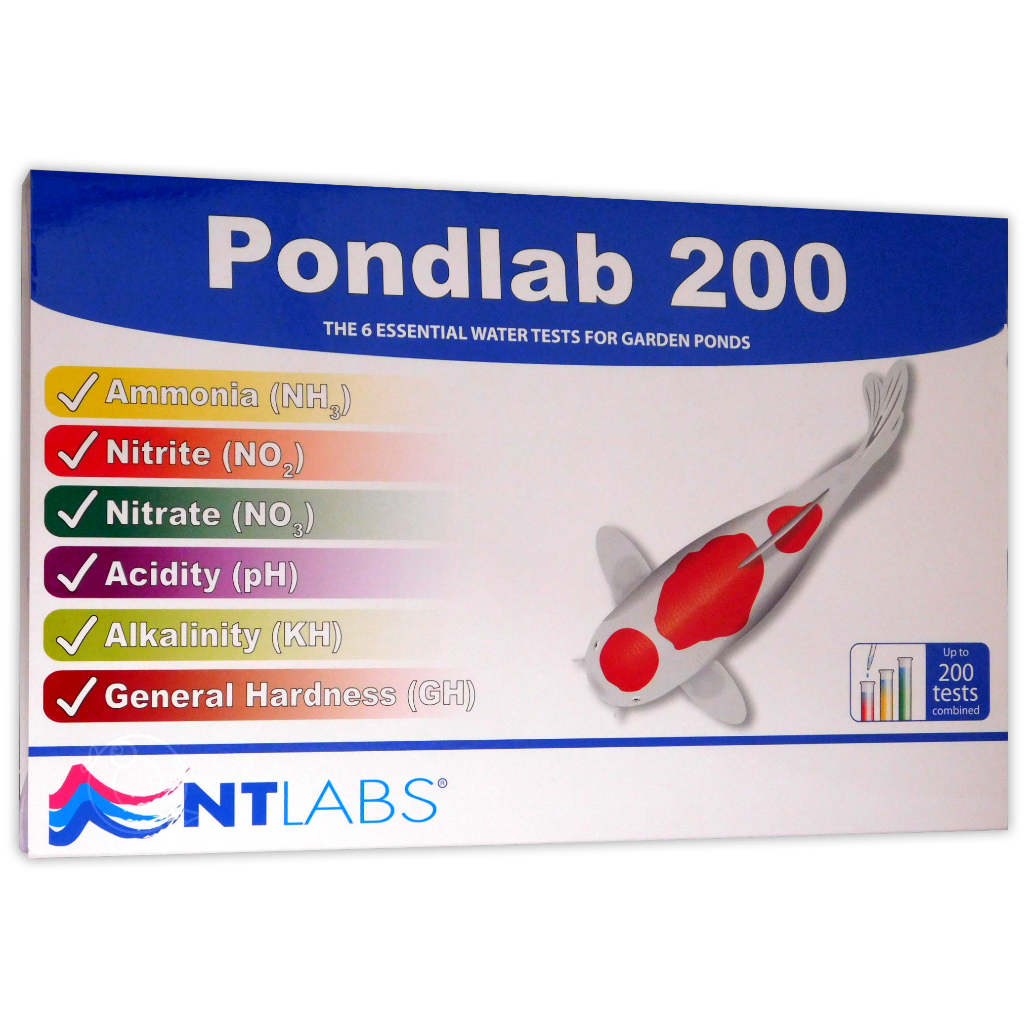 NT LABS PONDLAB 200 MULTI TEST KIT MASTER POND LAB WATER TESTING SET PH