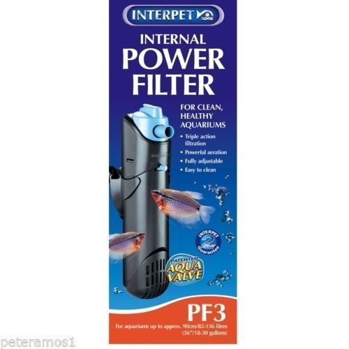 INTERPET PF MINI, PF1, PF2, PF3, PF4 INTERNAL AQUARIUM FISH TANK POWER ...