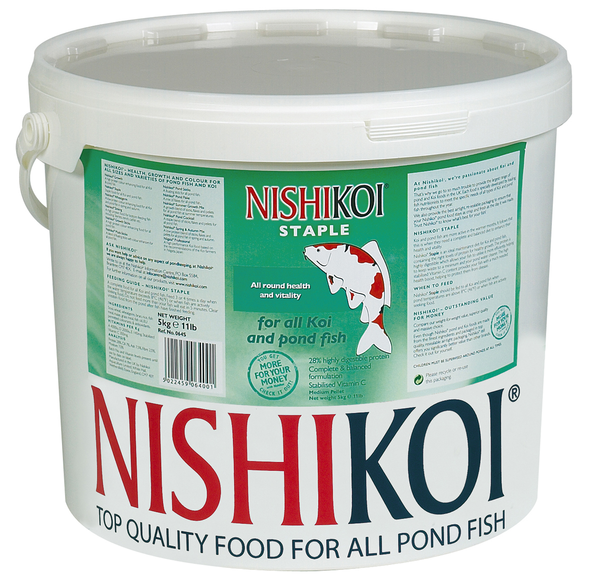 NISHIKOI STAPLE FISH PELLET FOOD RANGE POND HEALTHY PROTEIN KOI ...