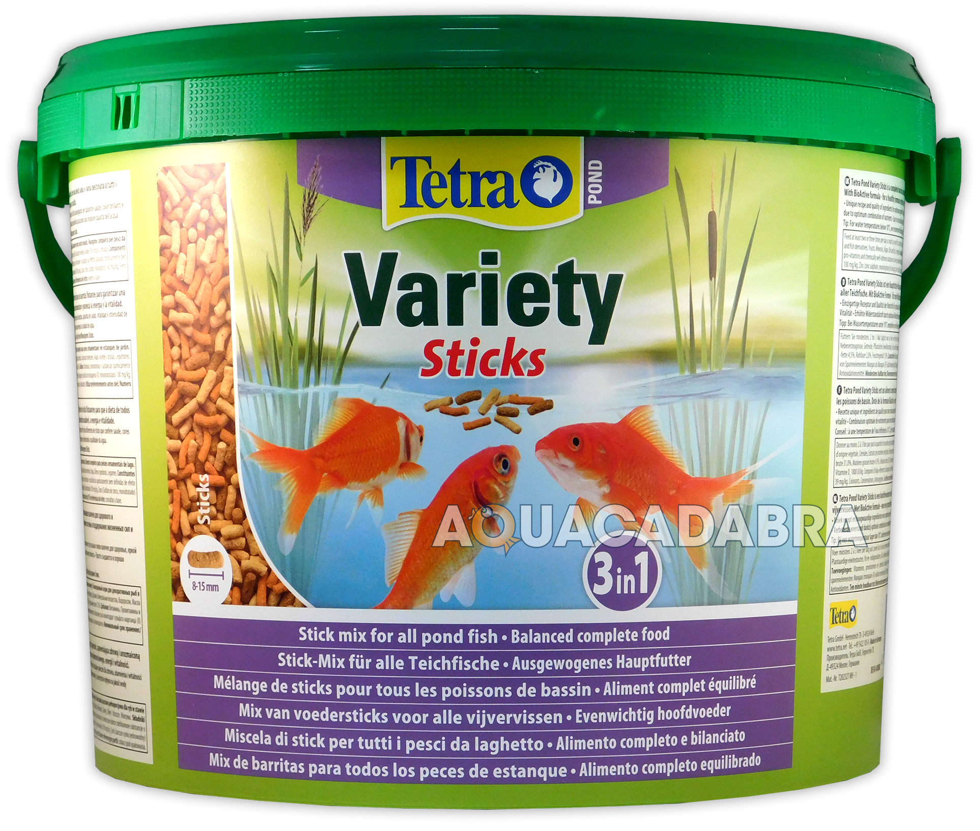 TETRA POND STICKS FISH FOOD 10L BUCKET/TUB KOI VARIETY MULTI MIX ...
