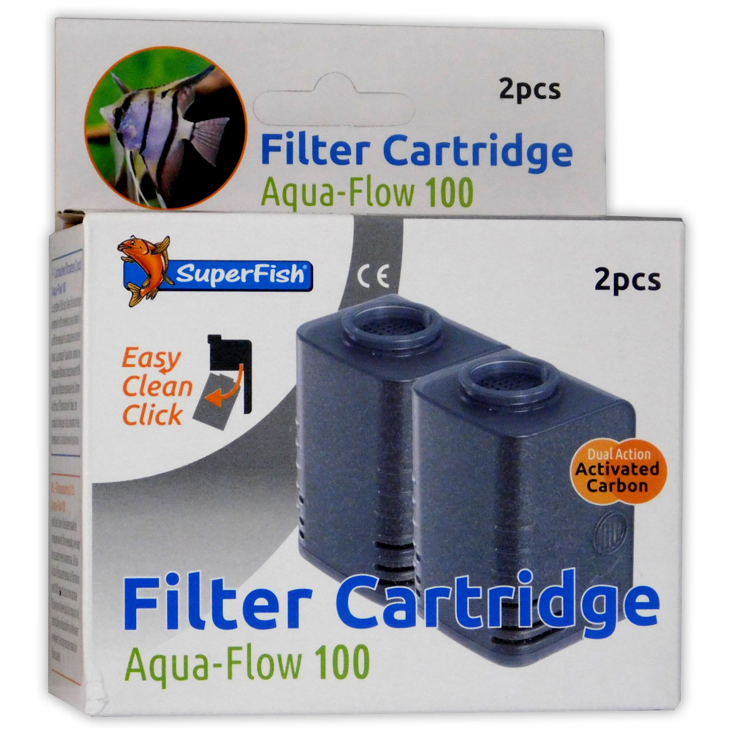SUPERFISH AQUAFLOW FILTER FOAM CARBON CARTRIDGE MEDIA FISH TANK ...