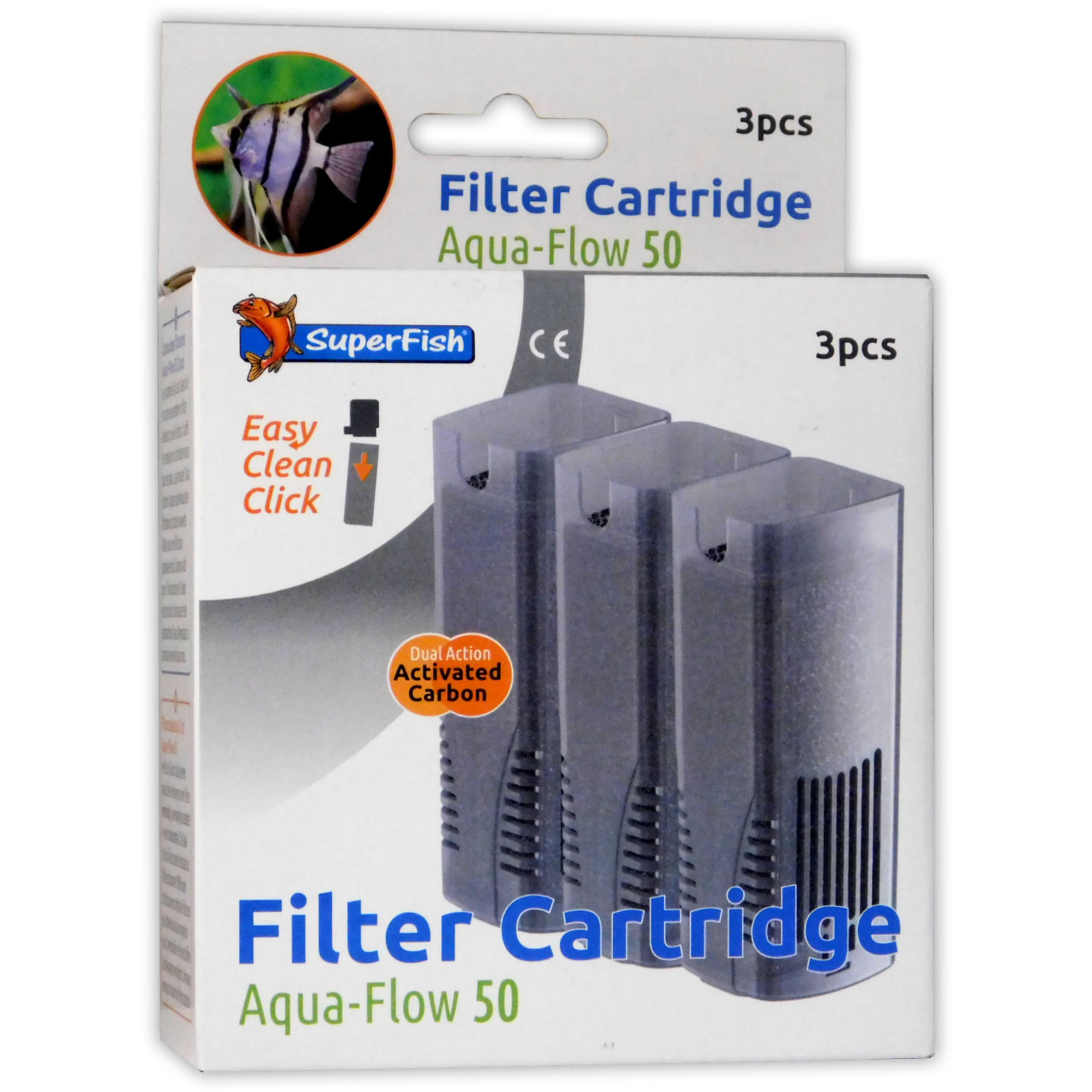 SUPERFISH AQUAFLOW FILTER FOAM CARBON CARTRIDGE MEDIA FISH TANK ...