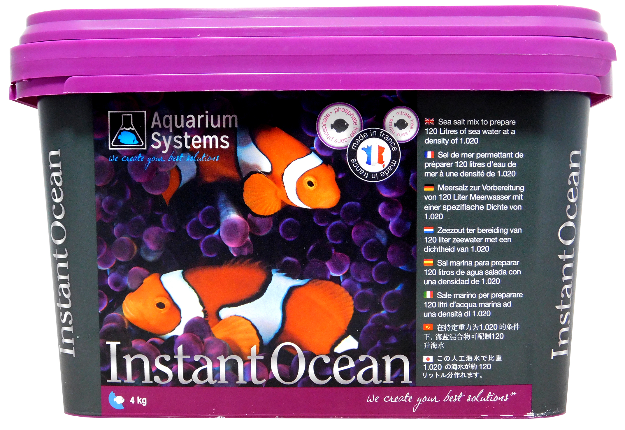 INSTANT OCEAN MARINE SALT AQUARIUM SYSTEMS 4kg,10kg,20kg REEF FISH TANK ...