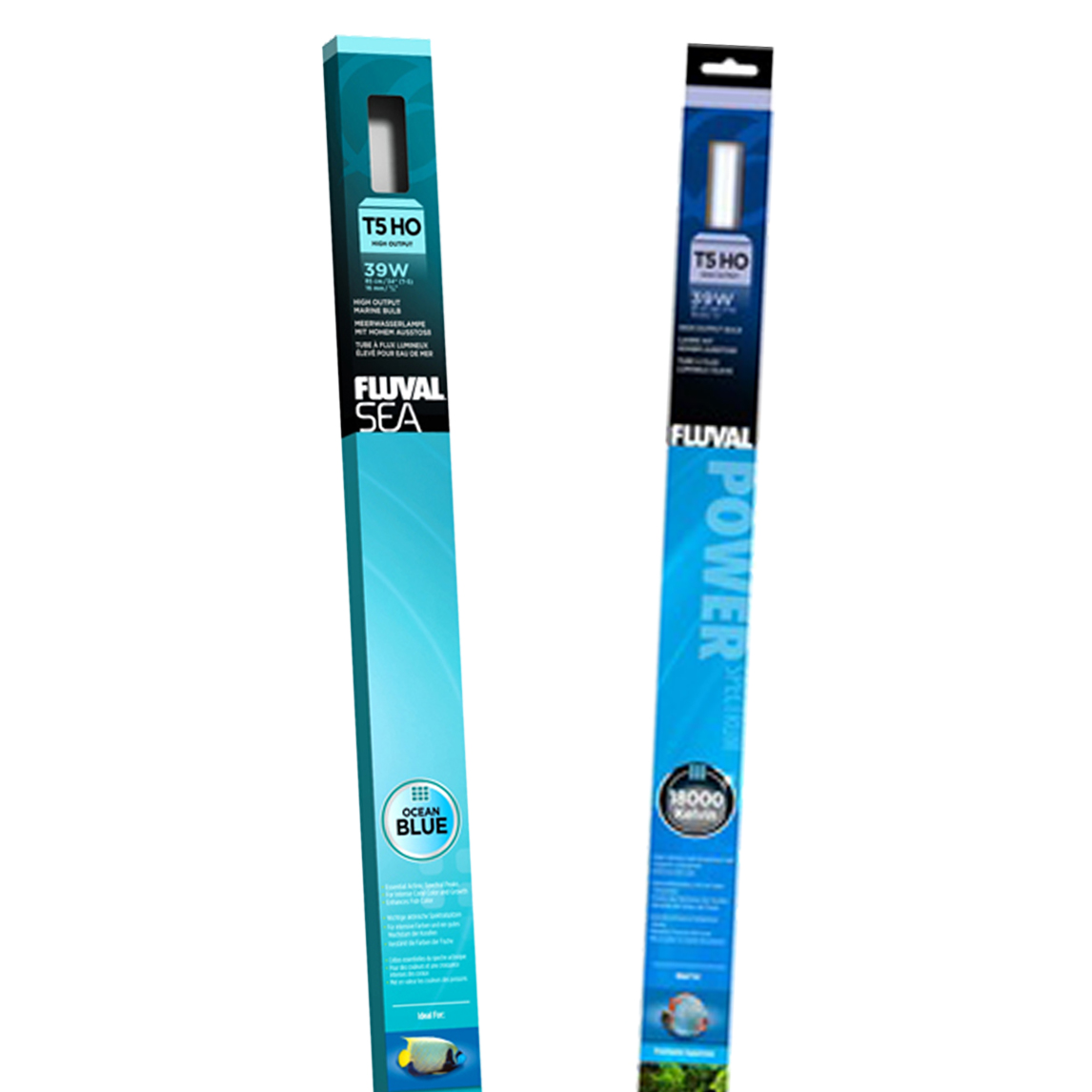 Fluval 39W T5 Sea Actinic Bulb & Power Spectrum Light Bulbs Aquarium ...