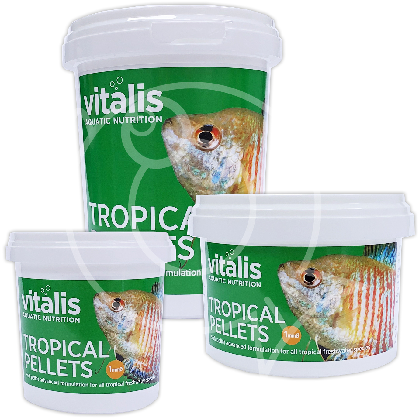 Vitalis Tropical Pellets XS 1mm Pellet Extra Small Fish Food Aquarium ...