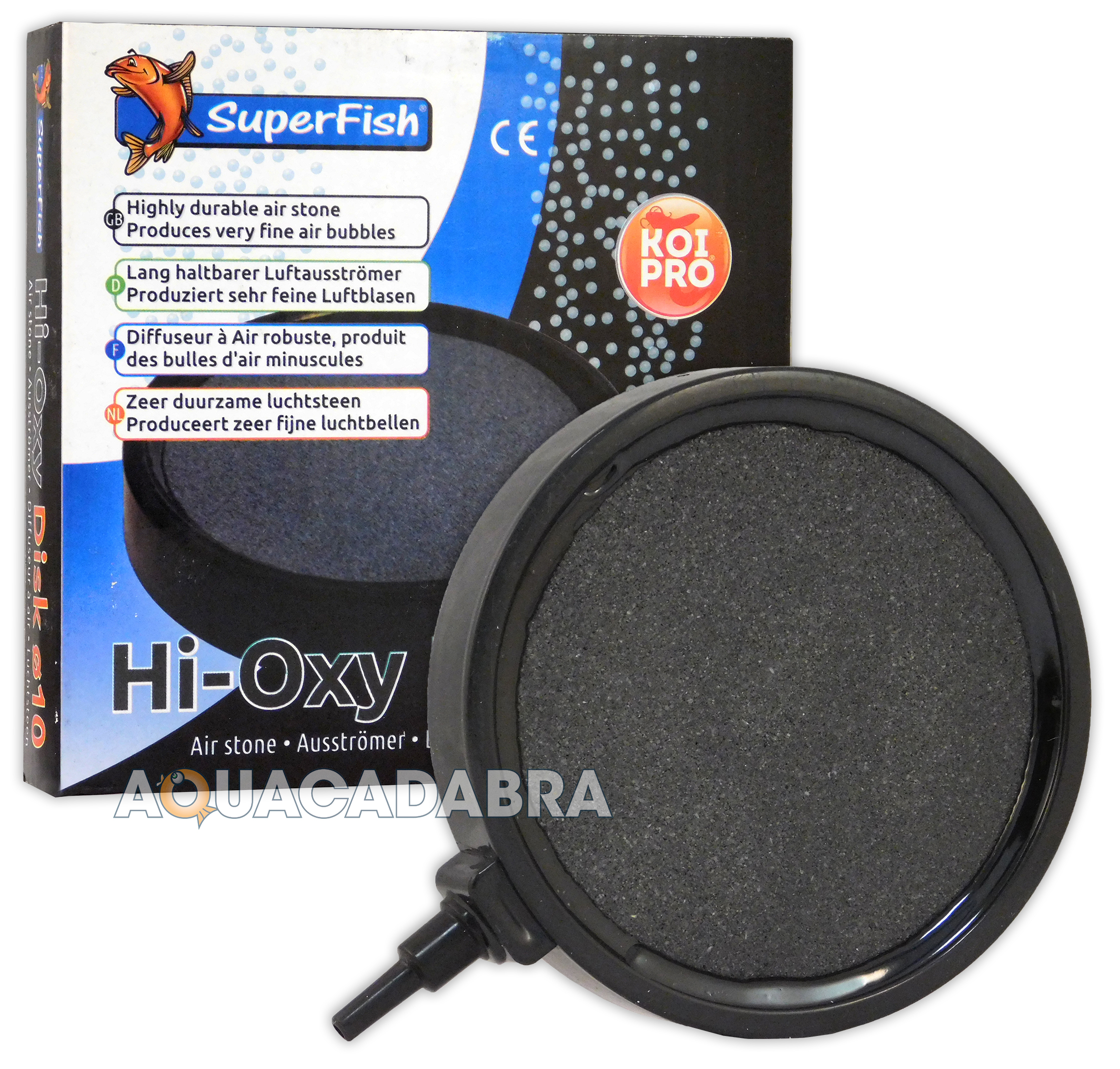 Superfish Hi Oxygen Disk 10cm 4" Airstone Aeration Aquarium Stone Fish ...