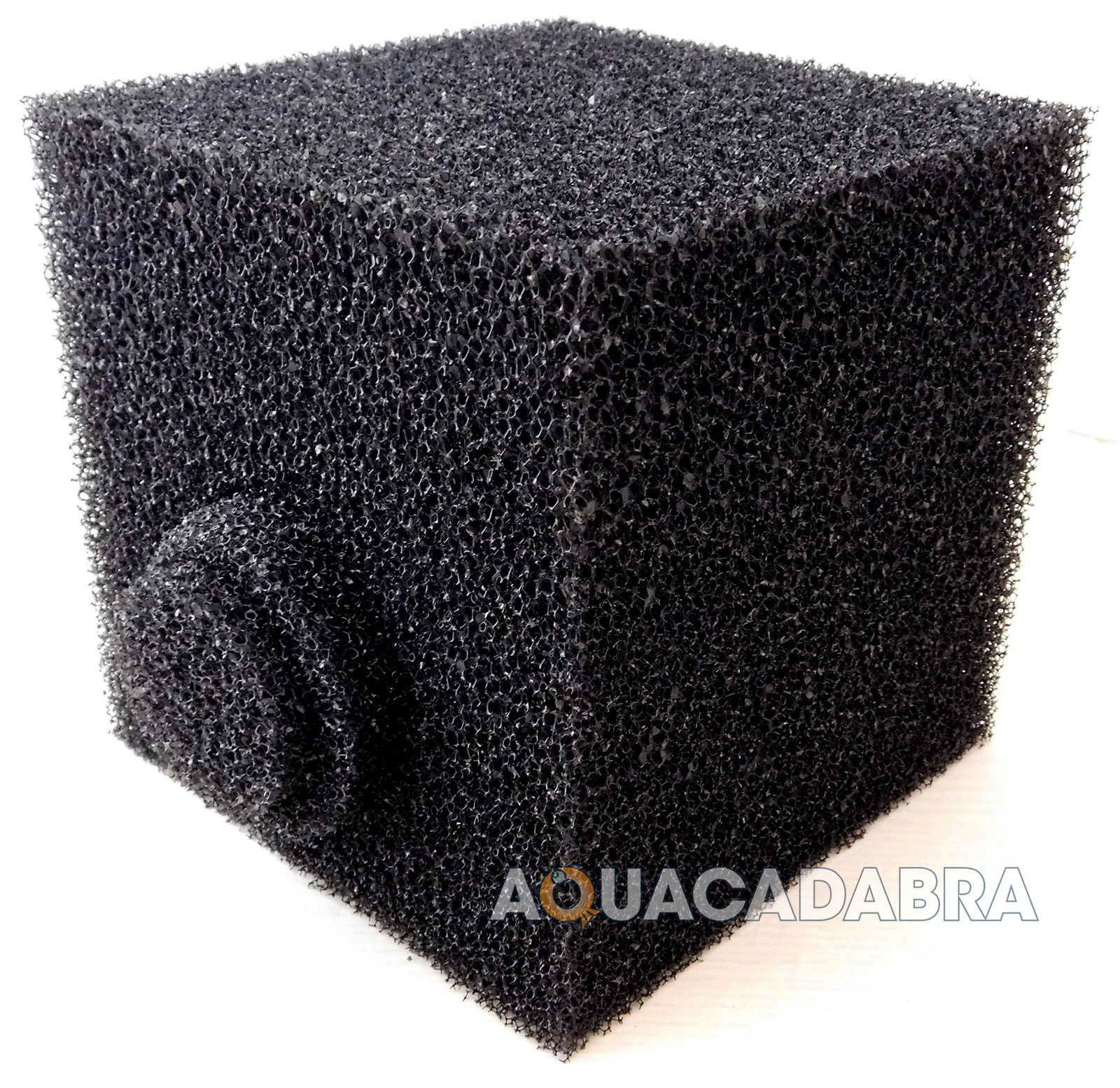 8" CUBE POND FILTER FOAM OFF CENTRE HOLE PRE-FILTER SPONGE BLOCK 8 INCH ...