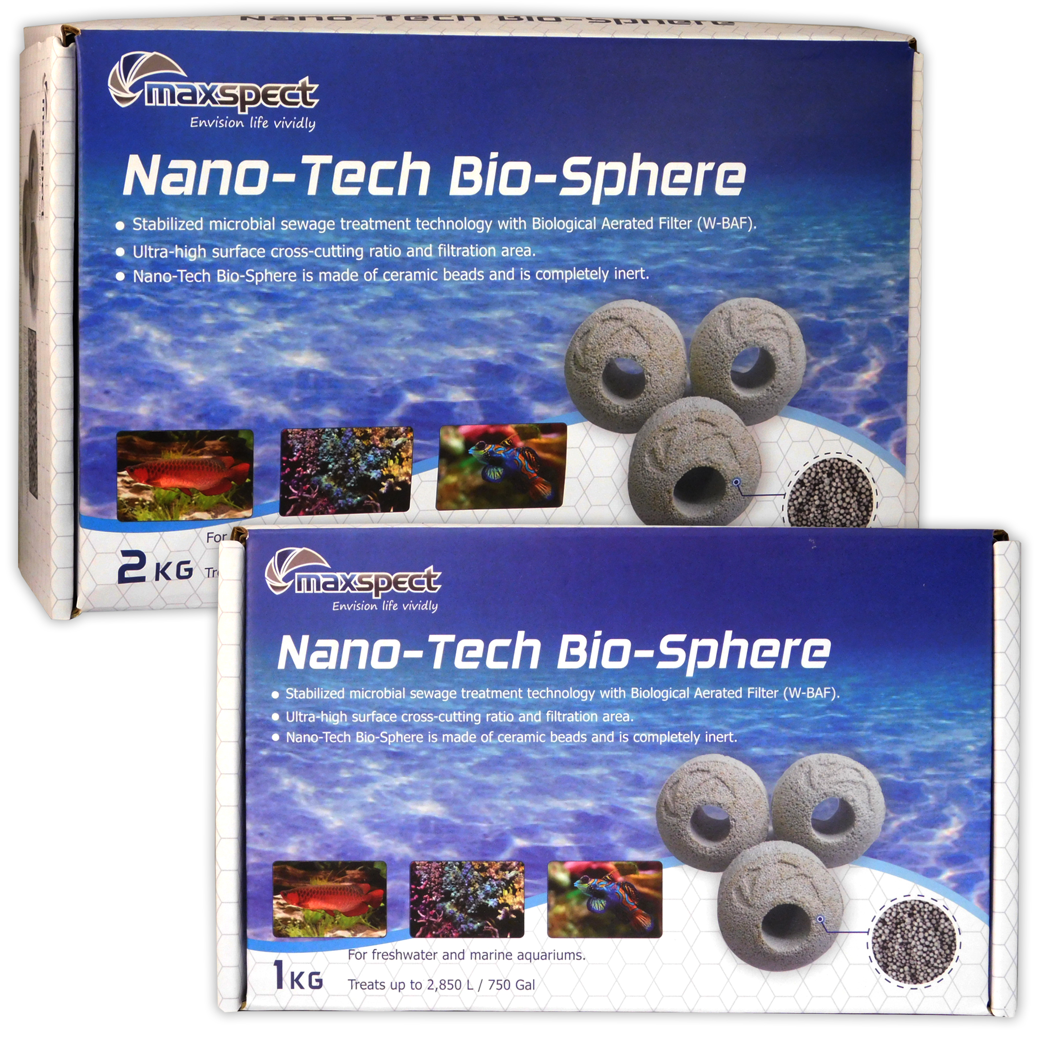 Maxspect Nano Tech Bio Spheres Ceramic Filter Media BioSphere Aquarium ...