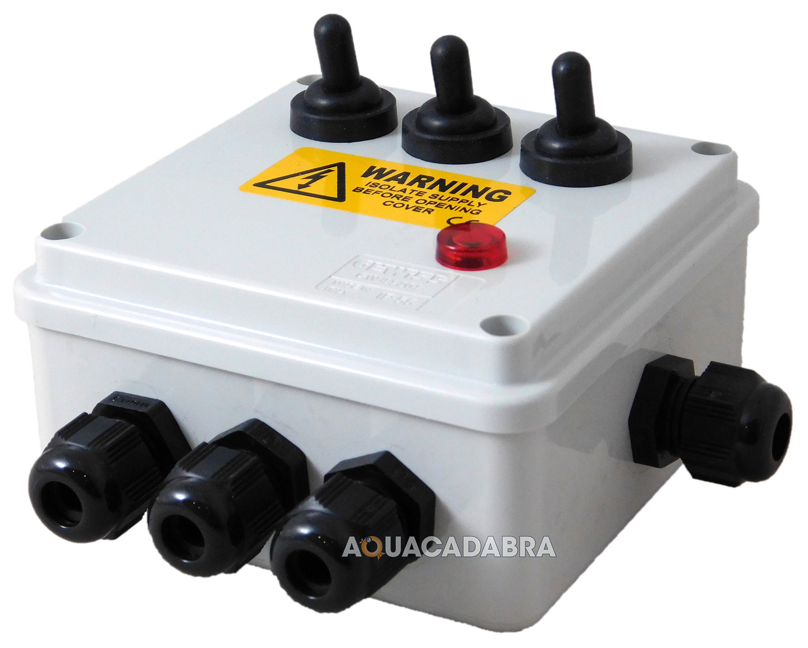 GARDEN SWITCH BOX 3 WAY OUTDOOR SOCKET POND WEATHERPROOF PUMP FILTER ...