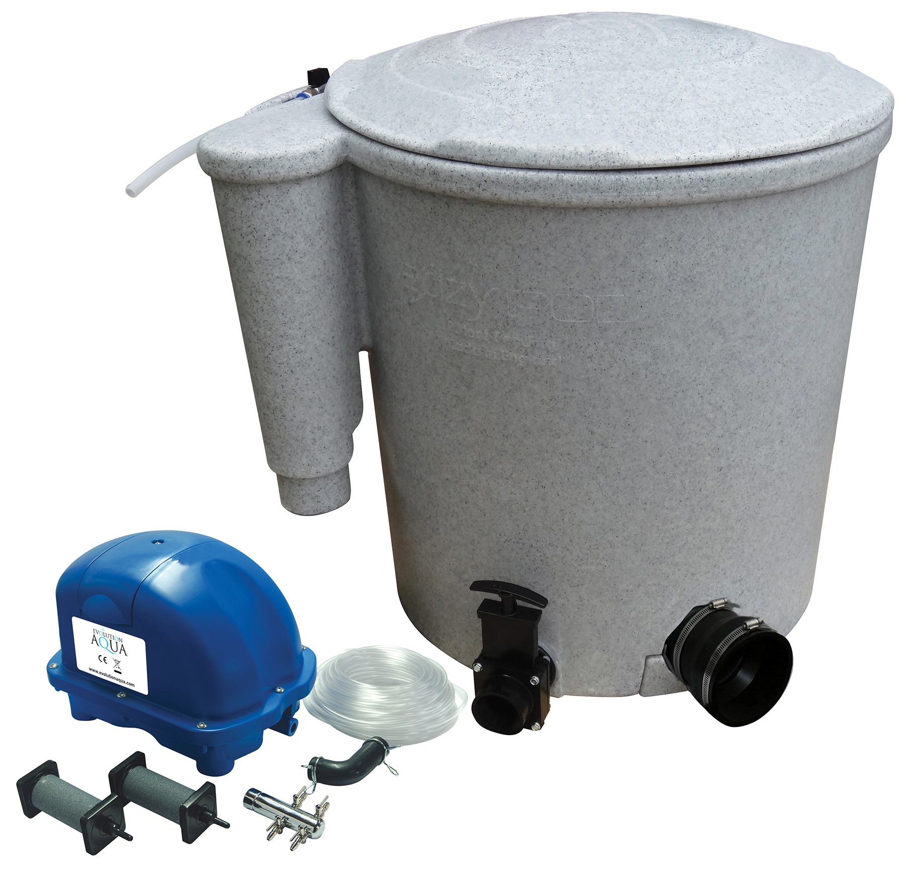 EVOLUTION AQUA EAZYPOD AIR FILTER SYSTEM AIR PUMP EASY POD K1 POND FISH ...