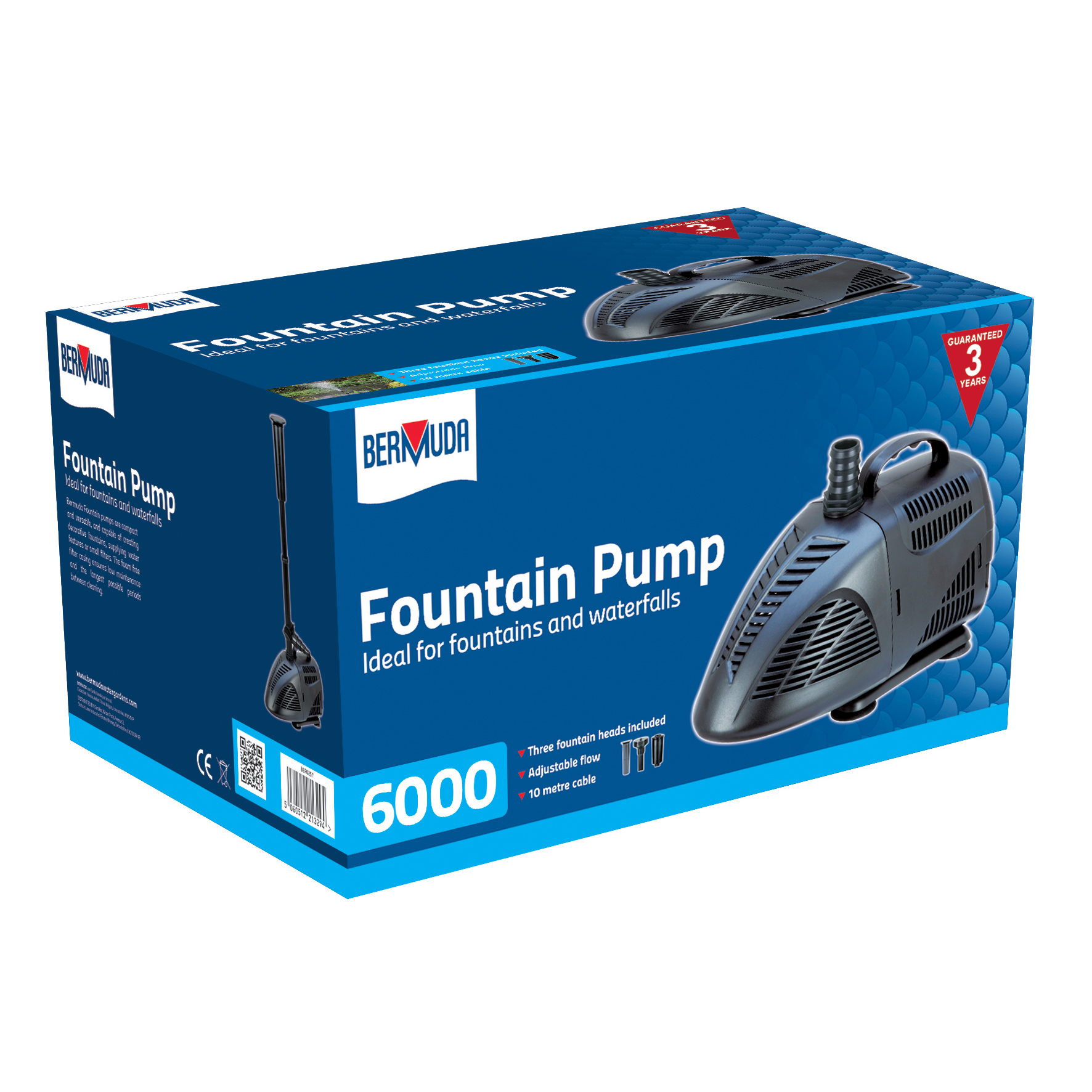 Bermuda Pond Fountain Pump Garden Water Features Waterfall Submersible ...