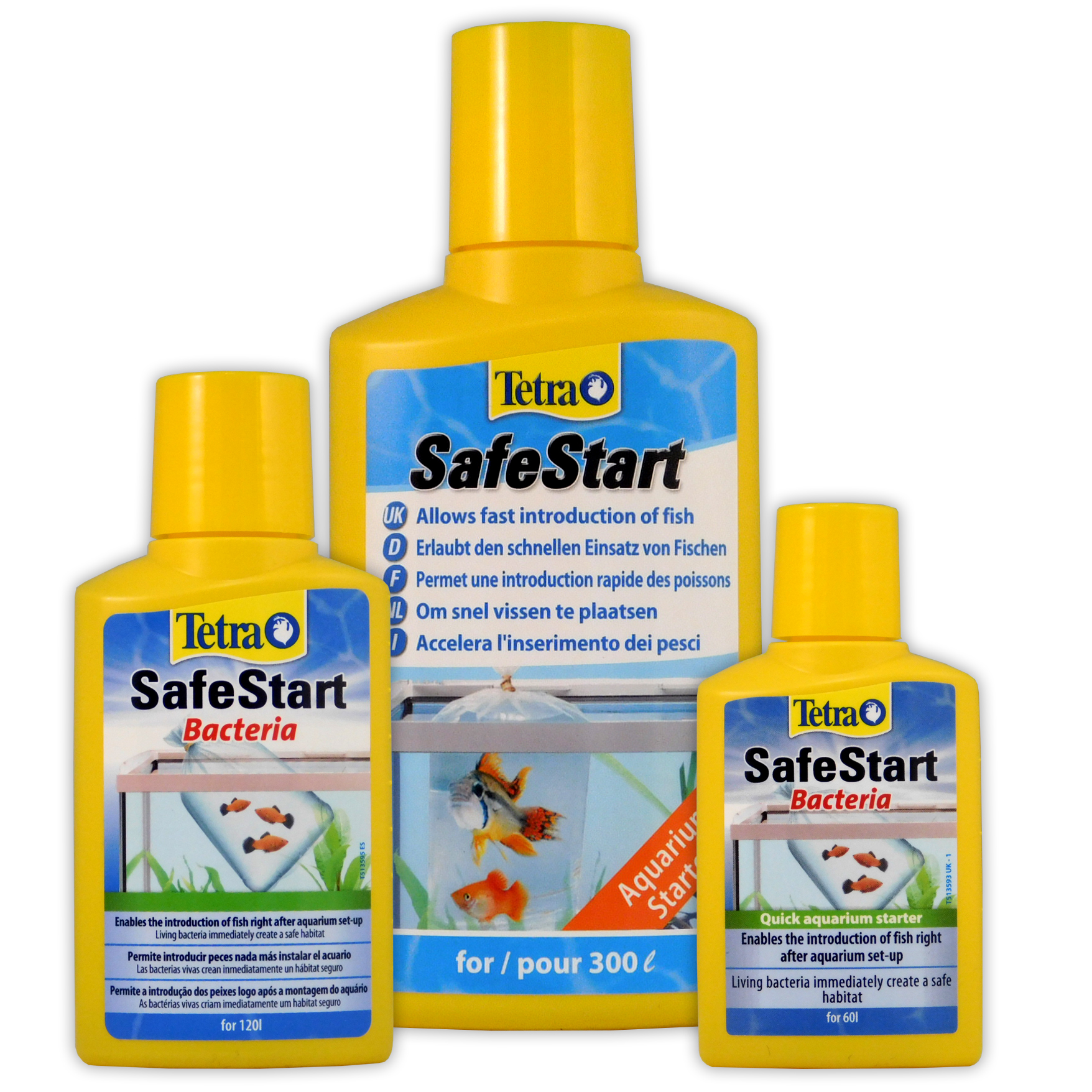 TETRA SAFE START 50ML 100ML 250ML LIVE BACTERIA TROPICAL AQUARIUM FISH ...