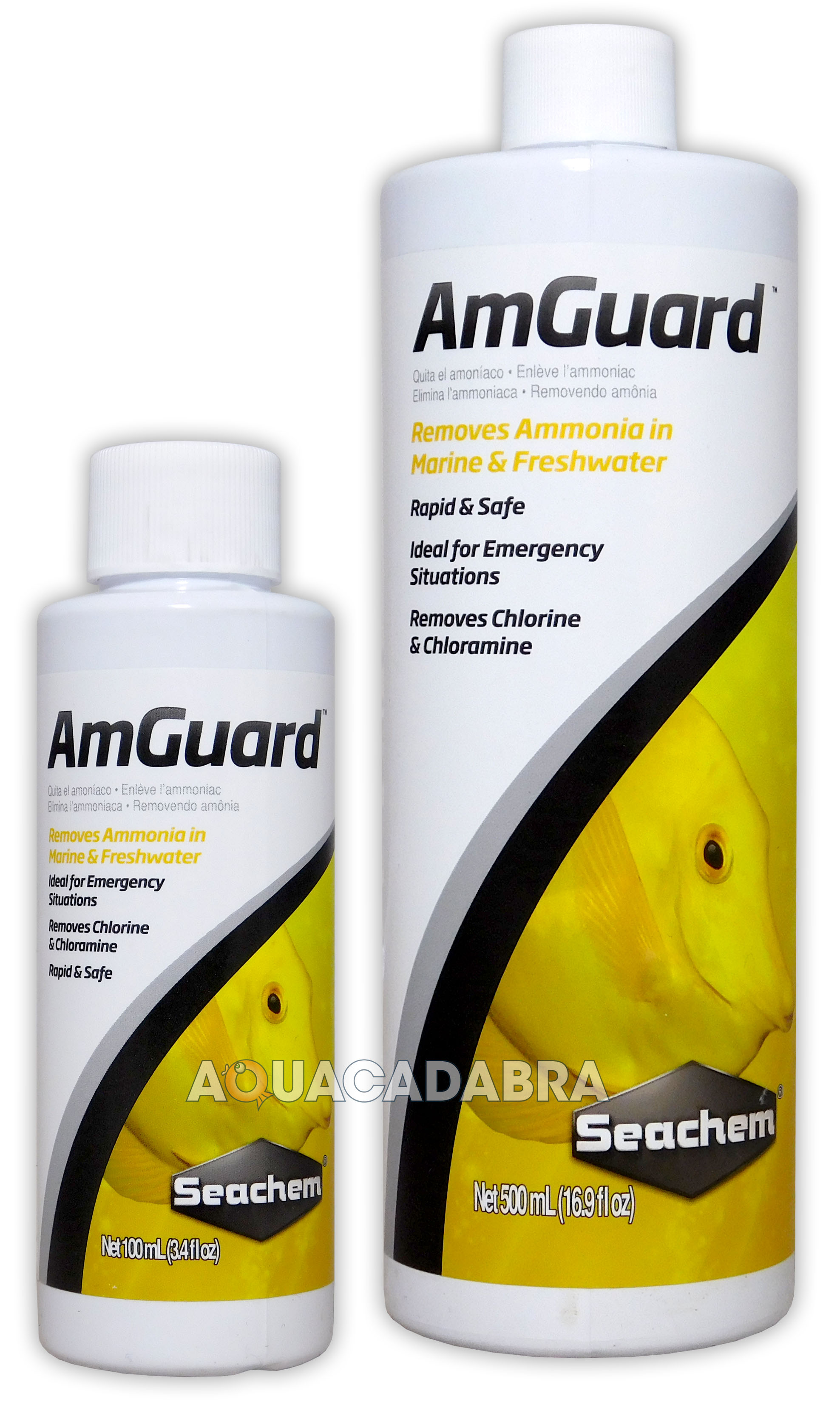 SEACHEM AMGUARD DETOXIFIES AMMONIA EMERGENCY CONCENTRATED AQUARIUM FISH ...