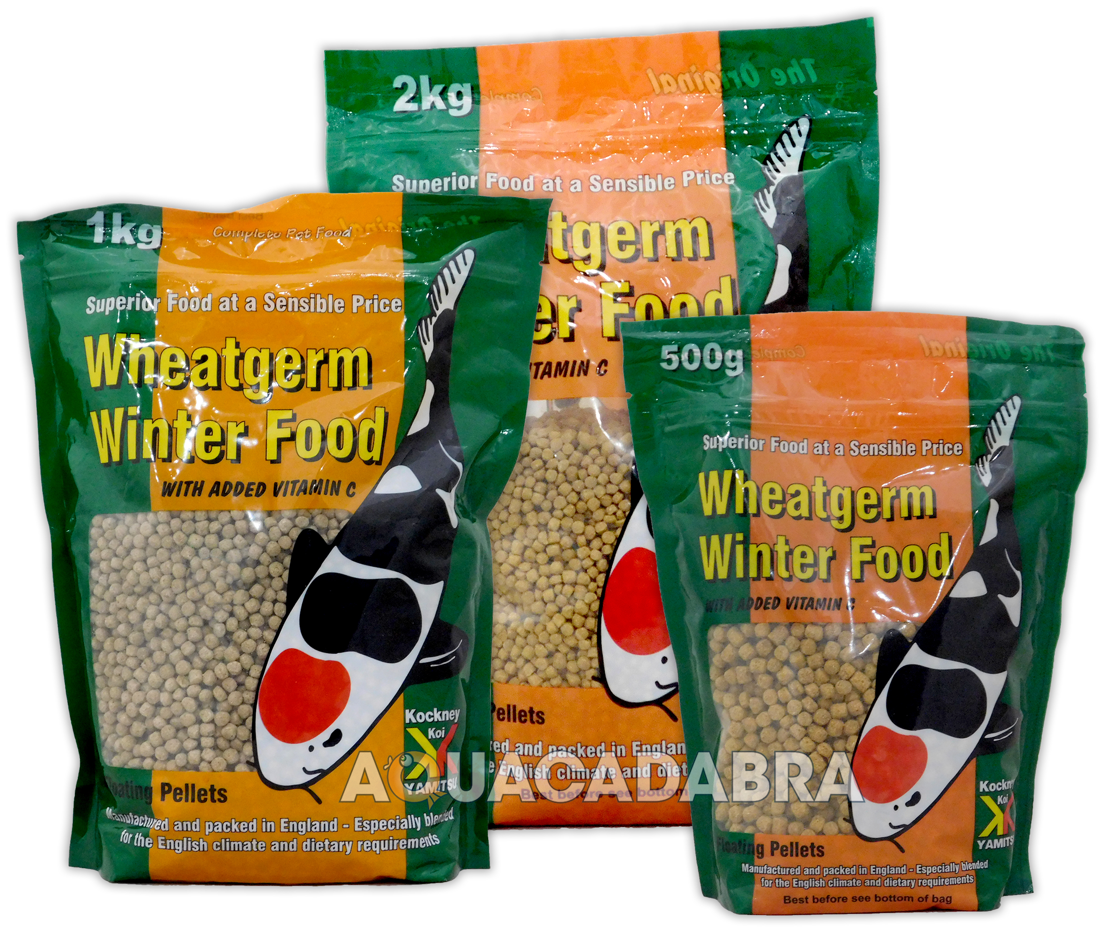 KOCKNEY KOI WHEATGERM FLOATING PELLETS 500G 1KG 2KG 20KG 3MM 6MM FISH ...