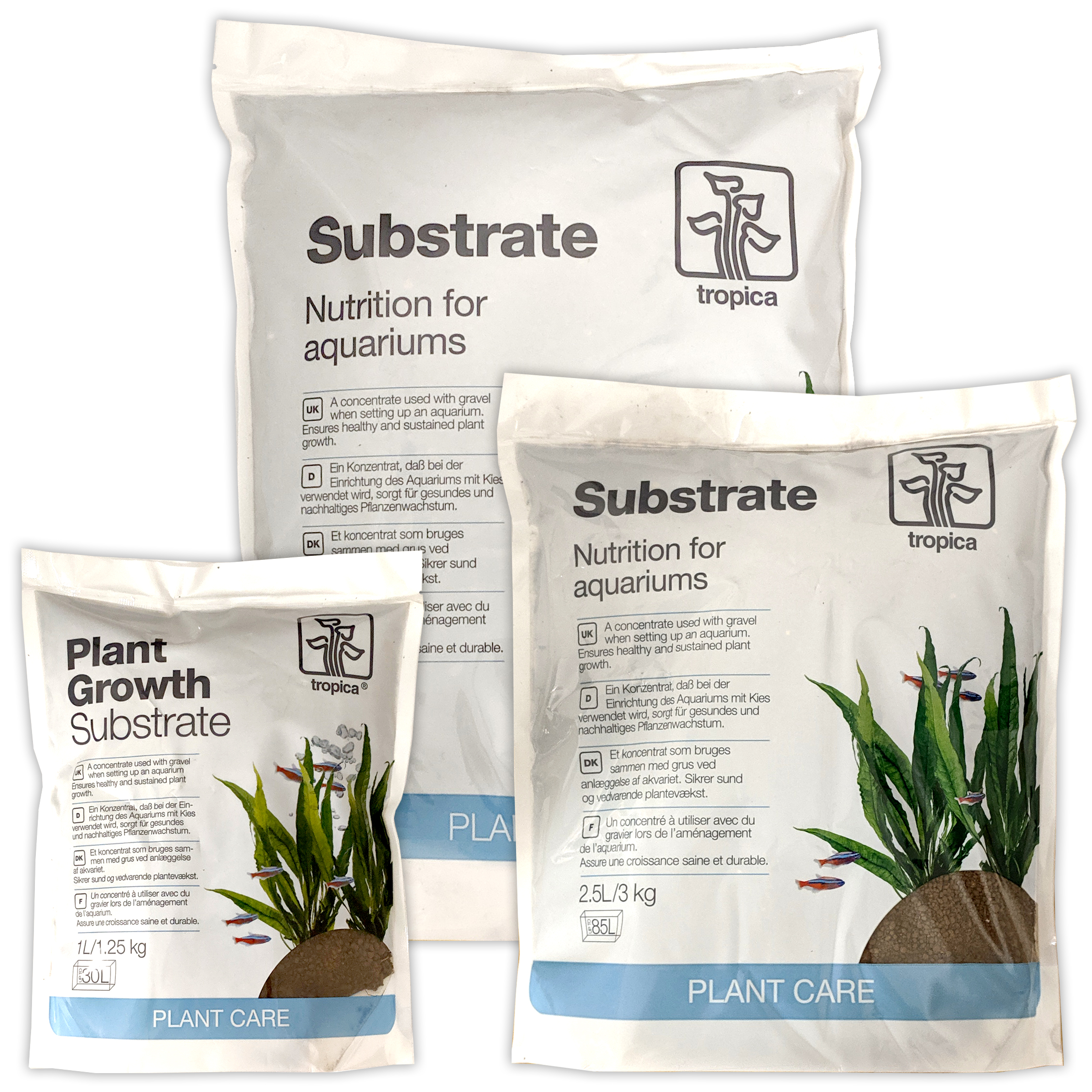 Tropica Substrat Aquarium Boden Pflanzenwachstum pH neutral Konzentrat ...