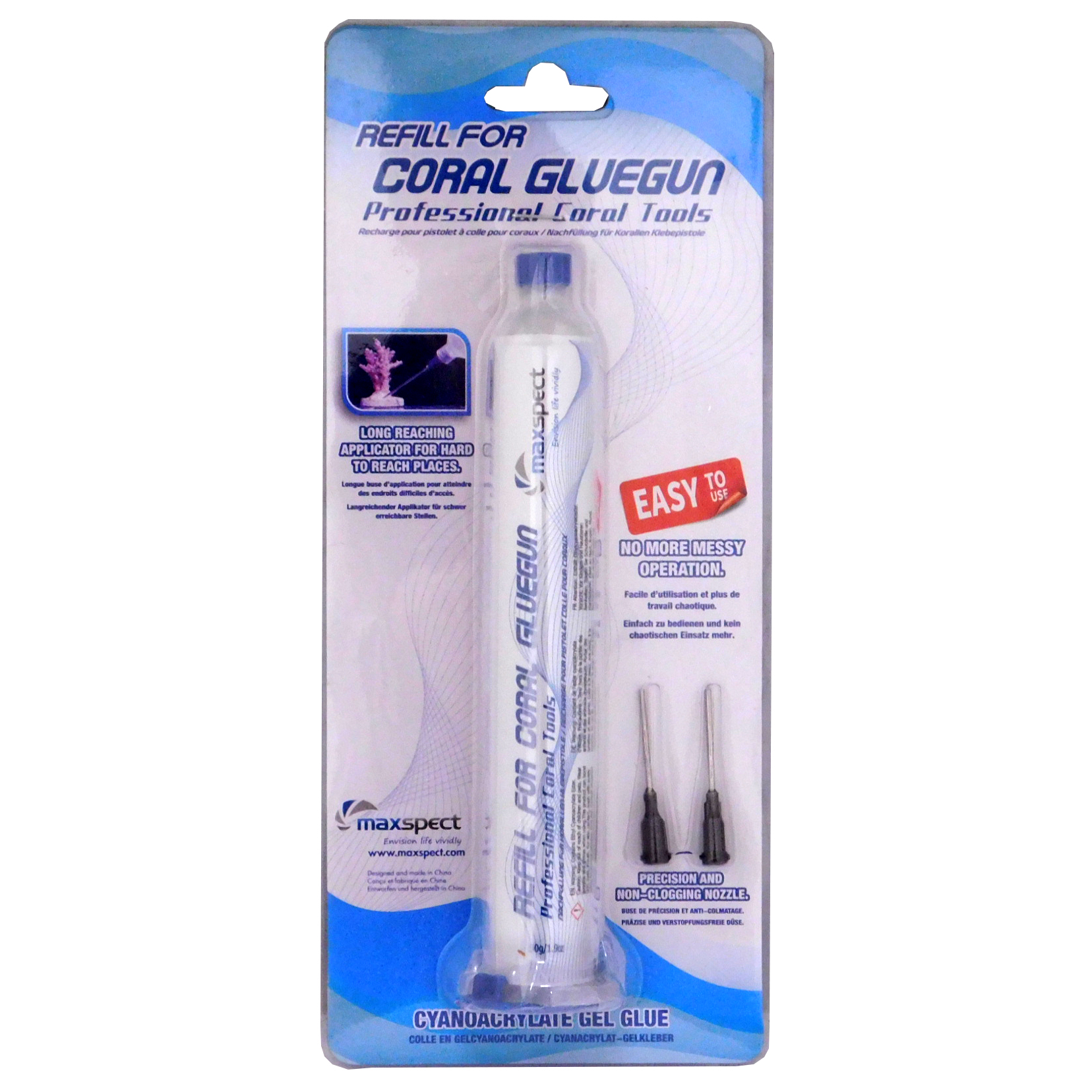 Maxspect Coral Glue Gun Marine Reef for Frag Rack Plug Refill Aquarium ...
