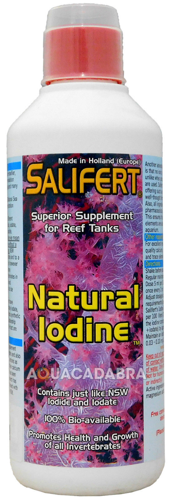 SALIFERT NATURAL IODINE AQUARIUM ADDITIVE SUPPLEMENT INVERTEBRATES FISH ...