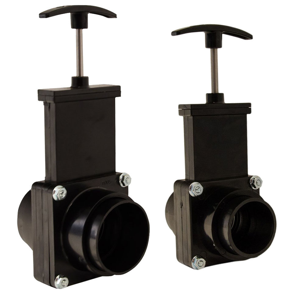 Valterra Slide Gate Valve 1.5" 2" & Sleeve Outlet Genuine Koi Fish Pond ...