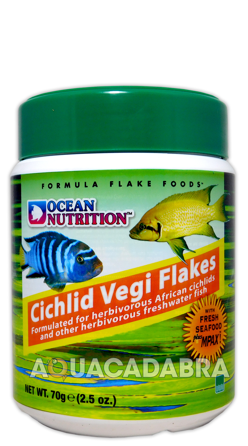 OCEAN NUTRITION CICHLID VEGI OMNI DISCUS FLAKES MARINE REEF AQUARIUM ...
