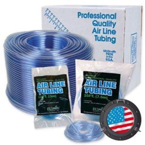 PYTHON AQUATIC AIR LINE TUBING FLEXIBLE CLEAR / BLUE AIRLINE TUBE FISH ...