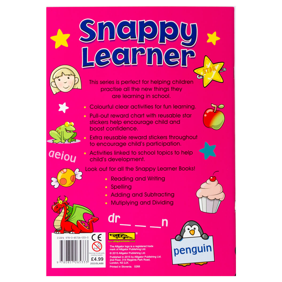 Snappy Lerner Spelling Book - Children Educational Book for Kids aged 6 ...