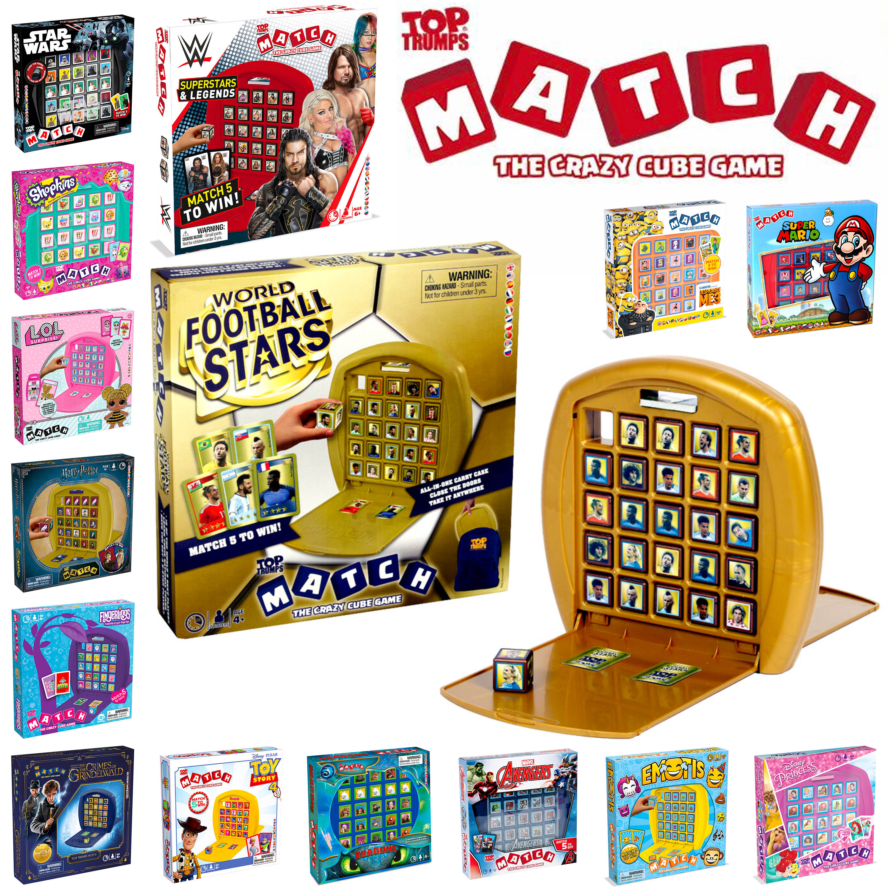 Top Trumps Match The Crazy Cube Game - Harry Potter, Toy Story, Frozen ...