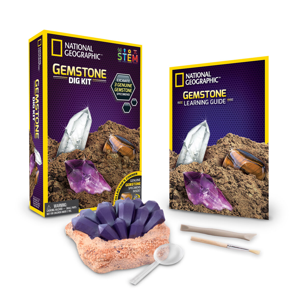 National Geographic Gem Dig Kit STEM Educational Activity for Kids ...
