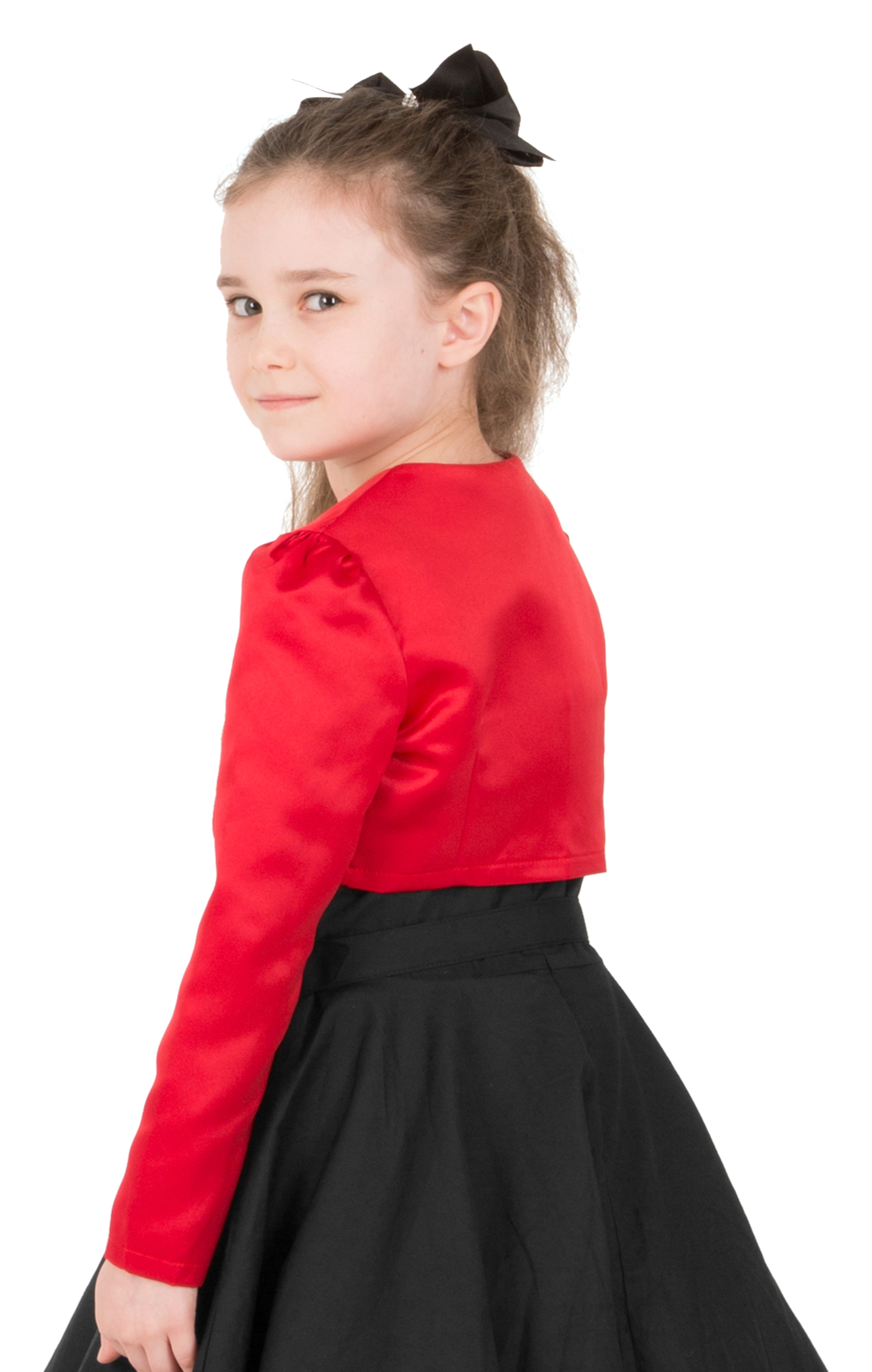 BlackButterfly Kids Long Sleeve Party Bridesmaid Prom Bolero Shrug | eBay