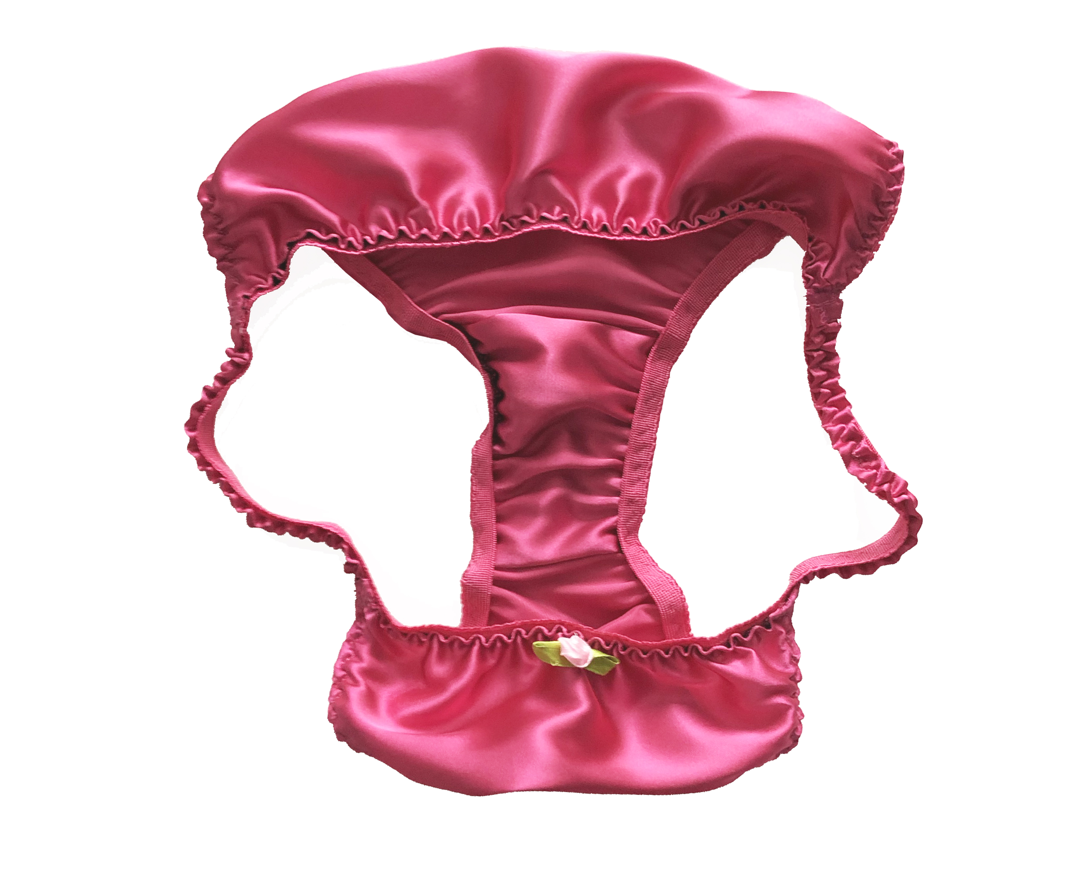 Hot Pink Cerise Satin Panties Sissy Tanga Knickers Underwear Briefs
