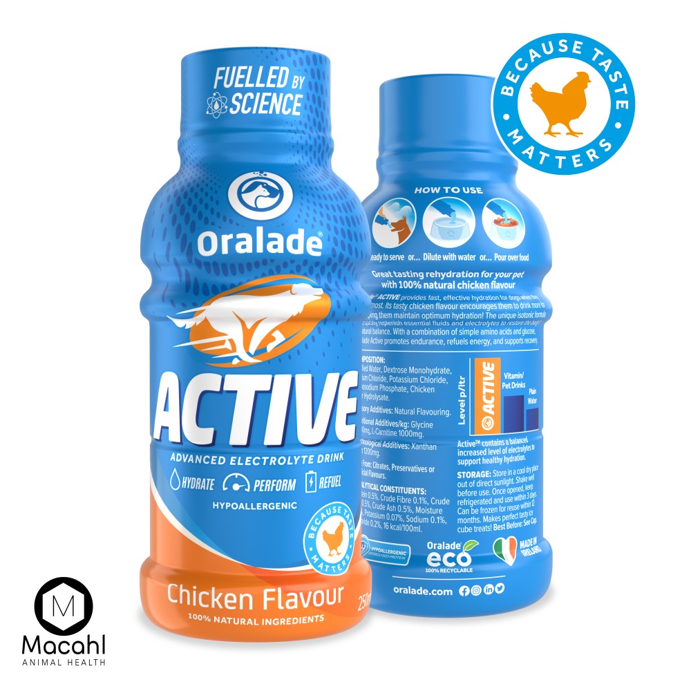 Oralade Active Isotonic Hydration Fluid For Dogs Chicken Duck Or ...
