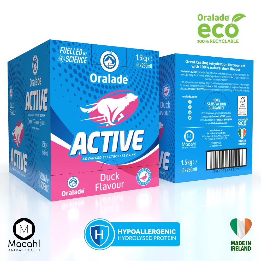 Oralade Active Isotonic Hydration Fluid For Dogs Chicken Duck Or ...