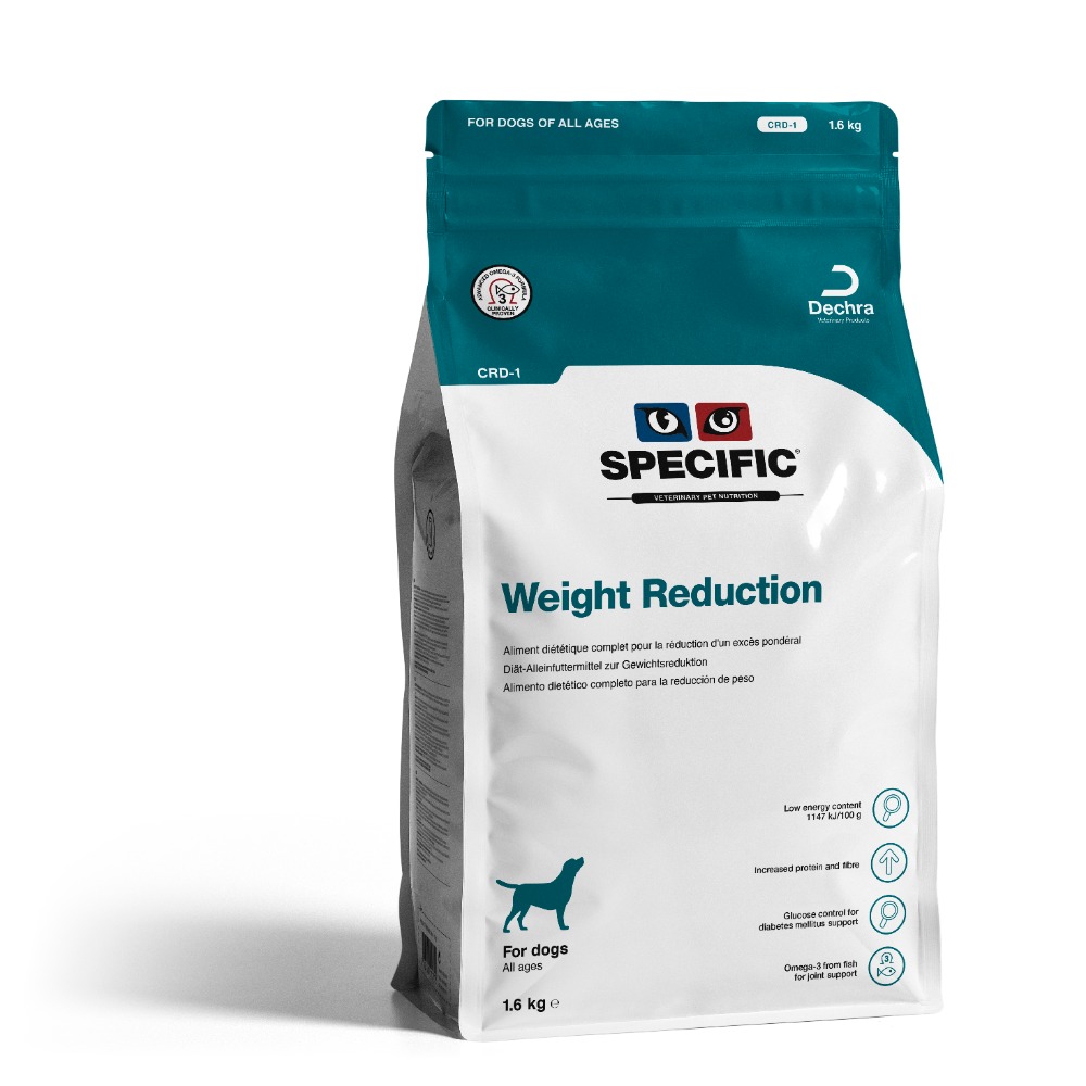 Dechra Specific Dry Dog Food CRD-1 Weight Reduction Low Fat High ...