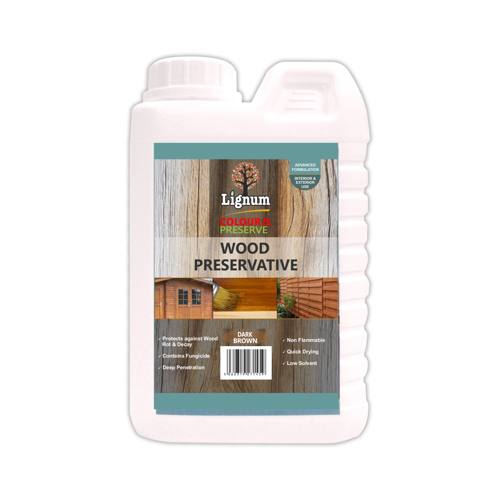Lignum Wood Preserver Colour & Preserve Against Rot & Decay 3 Colours ...