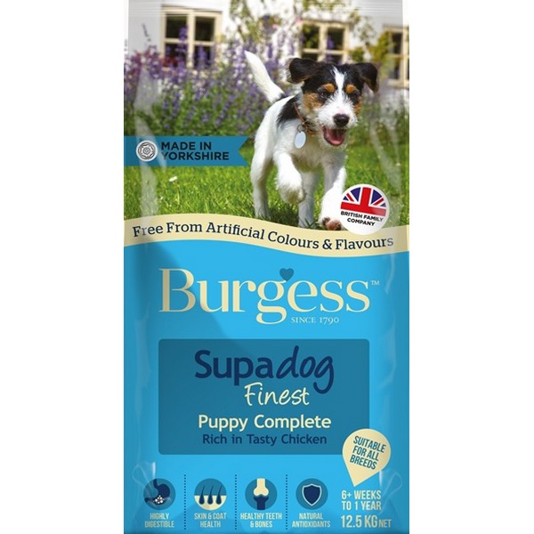Burgess+Complete+Puppy+Food+Rich+in+British+Chicken+2kg for sale online ...