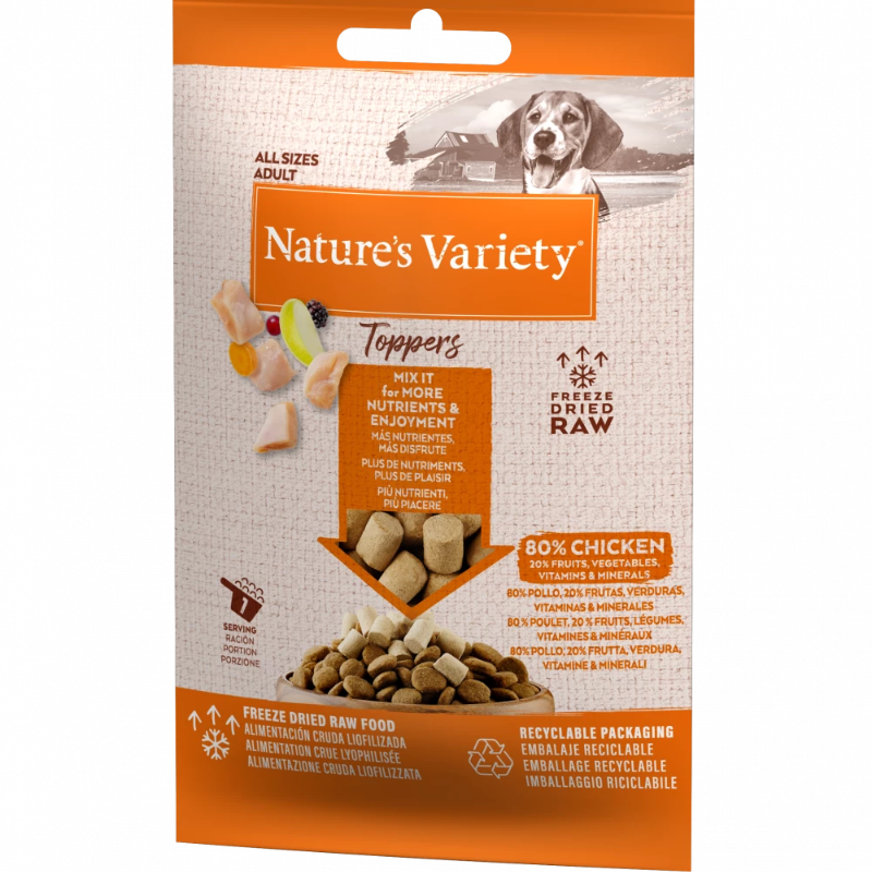 Nature's Variety Complete Freeze Dried Food Toppers For Adult Dogs All ...
