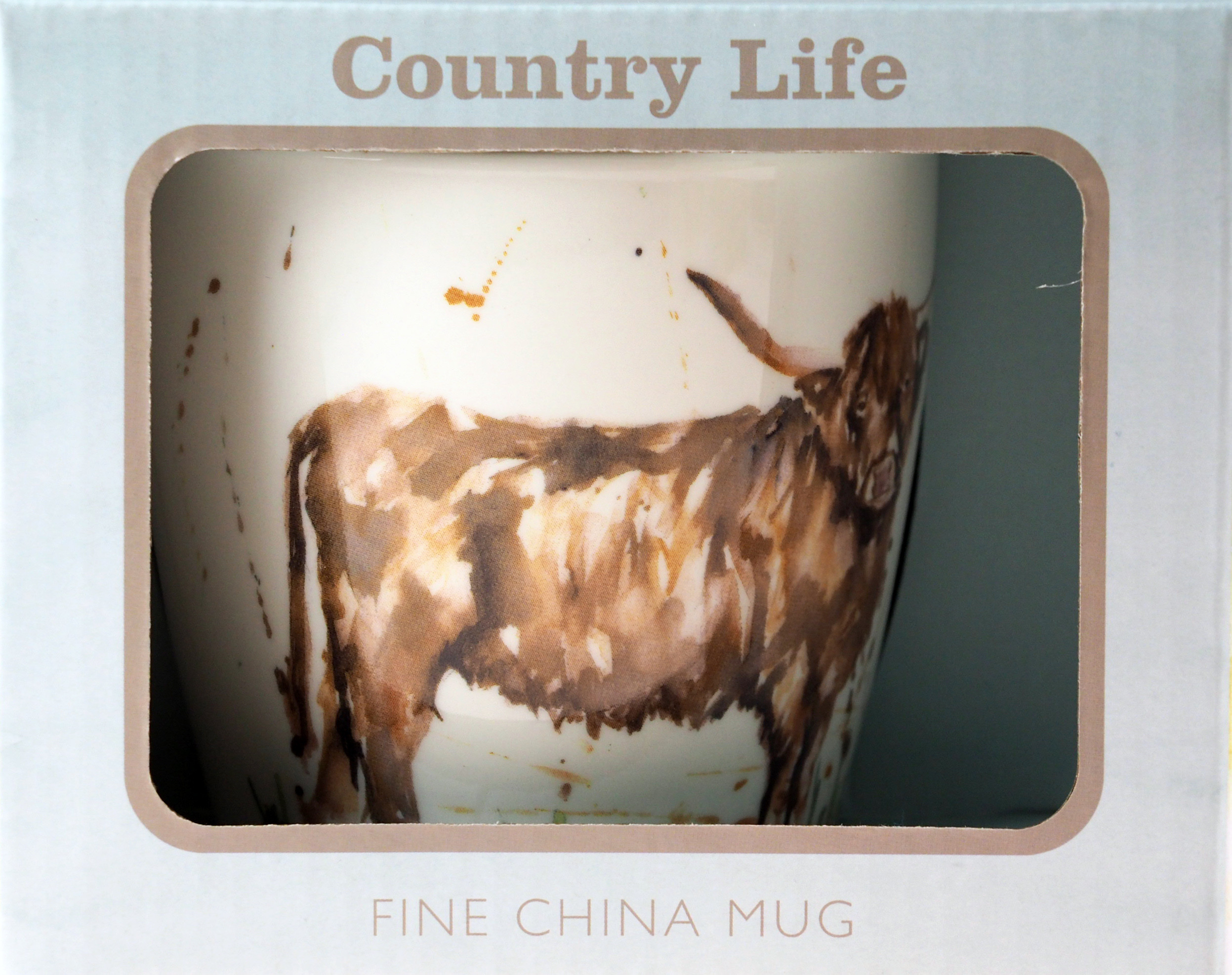 Country Life Watercolour Animal White Ceramic China Mug | eBay UK