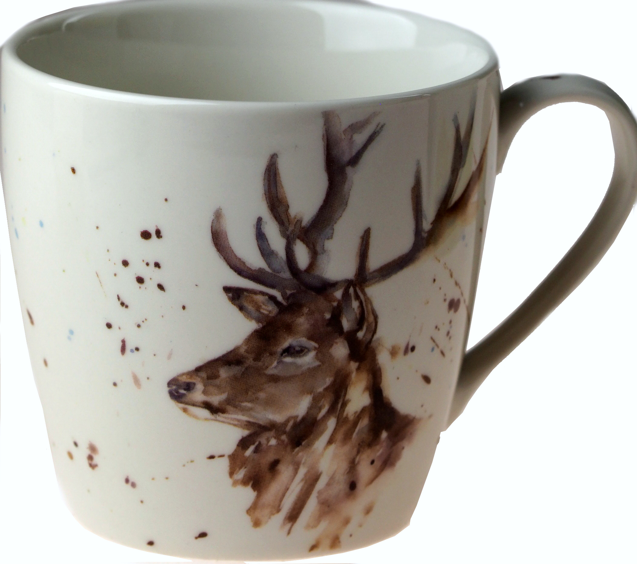 Country Life Watercolour Animal White Ceramic China Mug | eBay UK