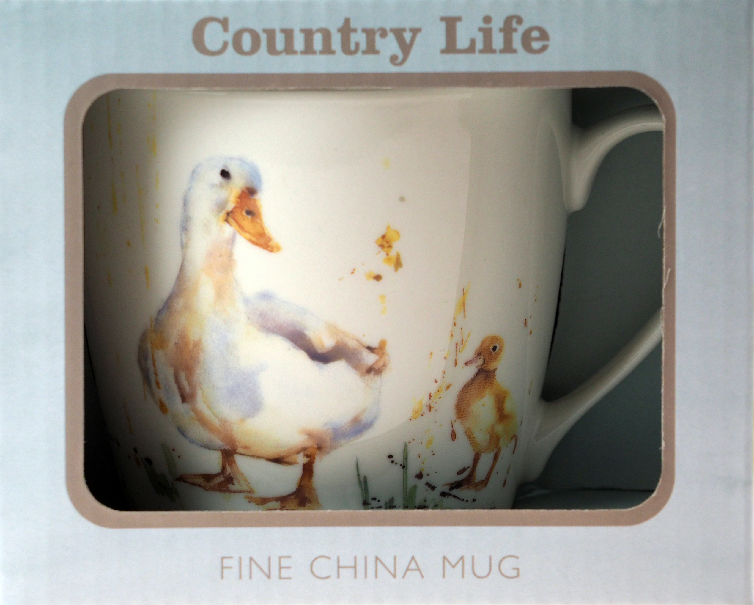 Country Life Watercolour Animal White Ceramic China Mug | eBay UK