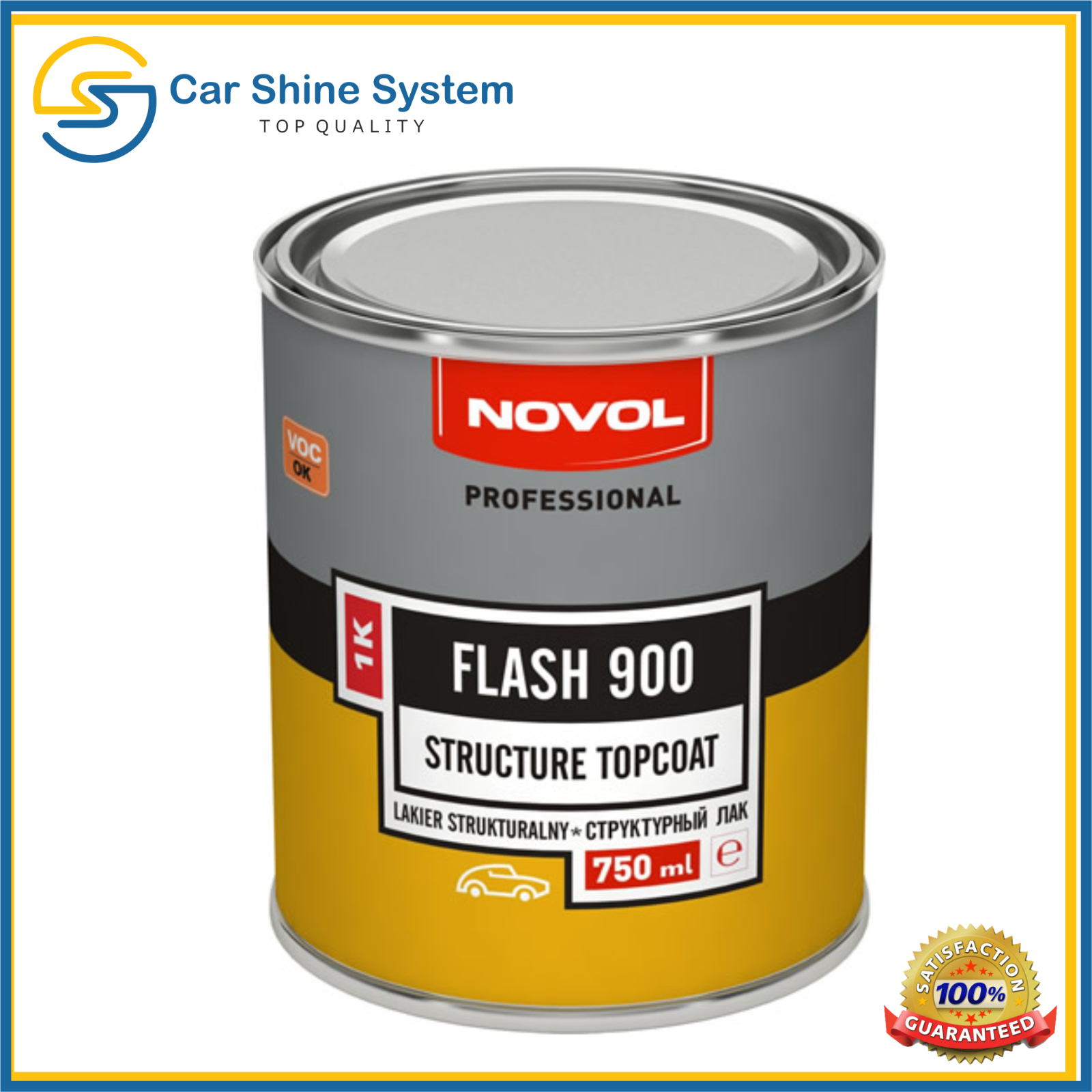 NOVOL FLASH 900 1K CAR PAINT STRUCTURE BUMPER FOR PLASTIC BLACK TOPCOAT ...