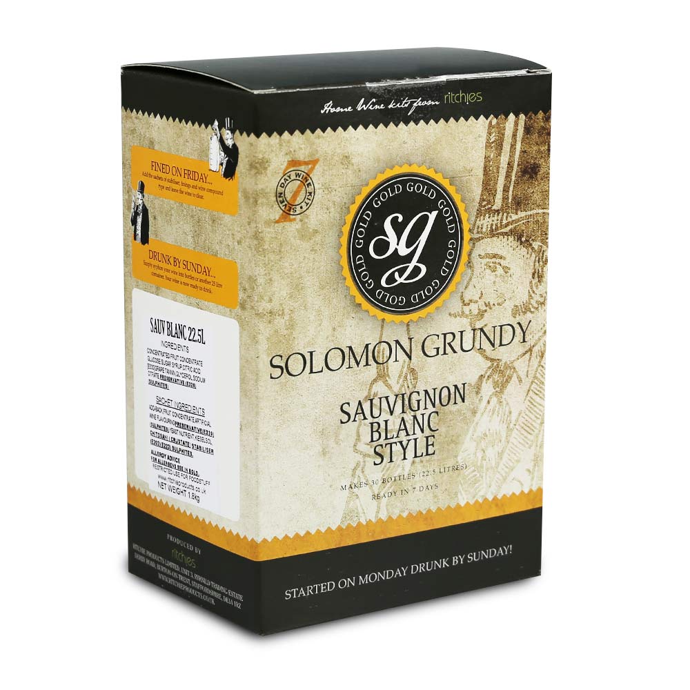 Solomon Grundy 30 Bottle 7 Day Wine Kits | eBay