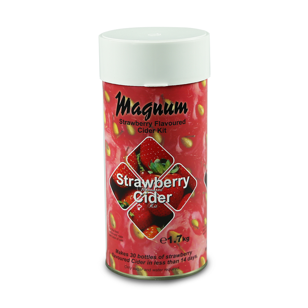 Magnum Cider Strawberry Kit Home Brew Makes 40 Pints for sale online ...