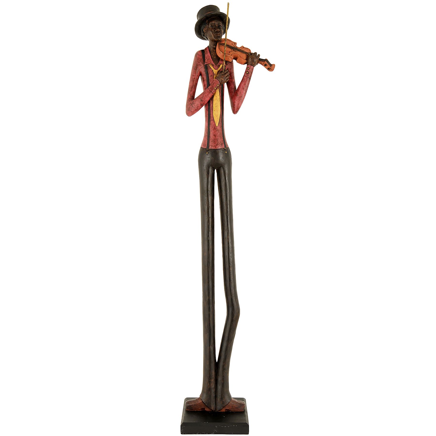 Tall Jazz Musician Violin Player Violinist Figure Figurine Shelf ...